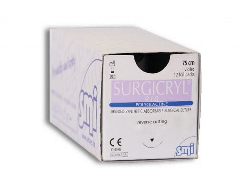Fire de sutura microchirurgie Surgicryl resorbabile 4/0 ac 19mm ...